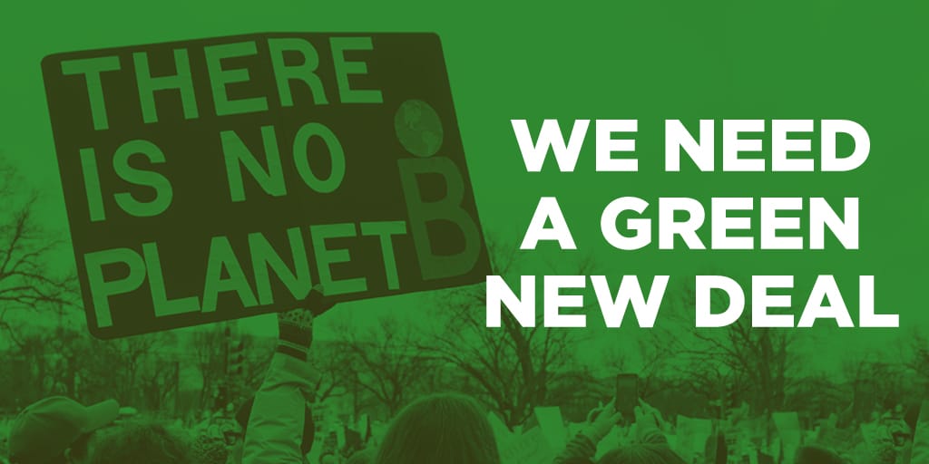 Groups Call on Lawmakers to Back Green New Deal